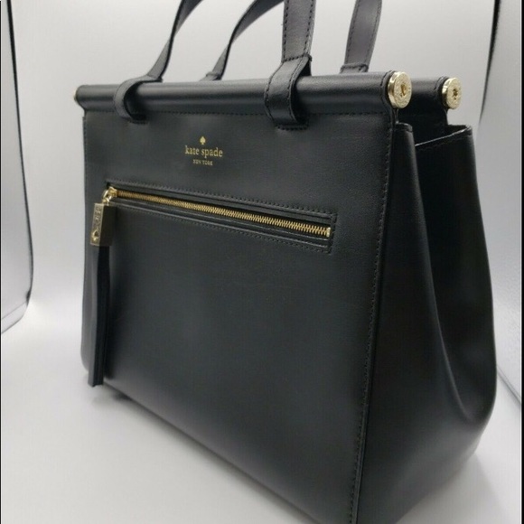 kate spade | Bags | Kate Spade Authentic Black Leather Purse Rare ...